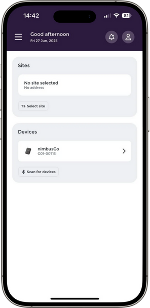 Servicing equipment with the Nimbus Digital App